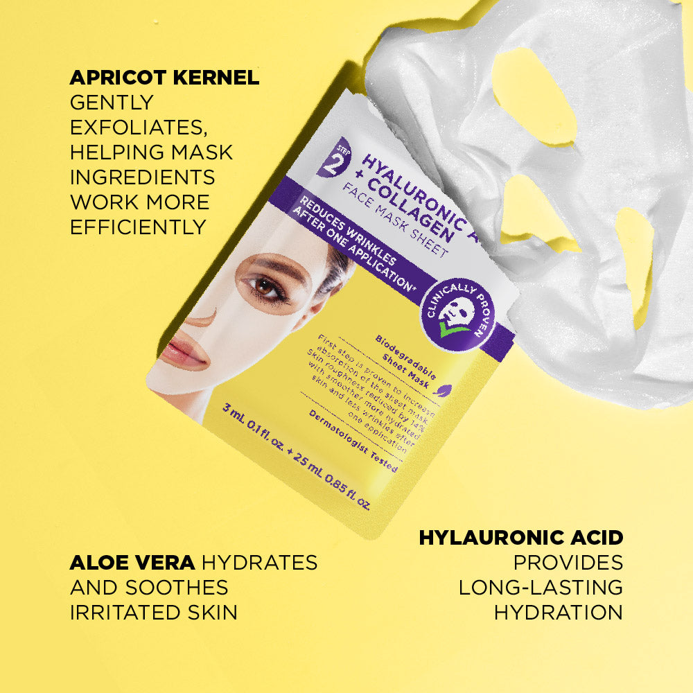 2 Step Hyaluronic Acid + Collagen Face Mask - Skin Republic - South ...