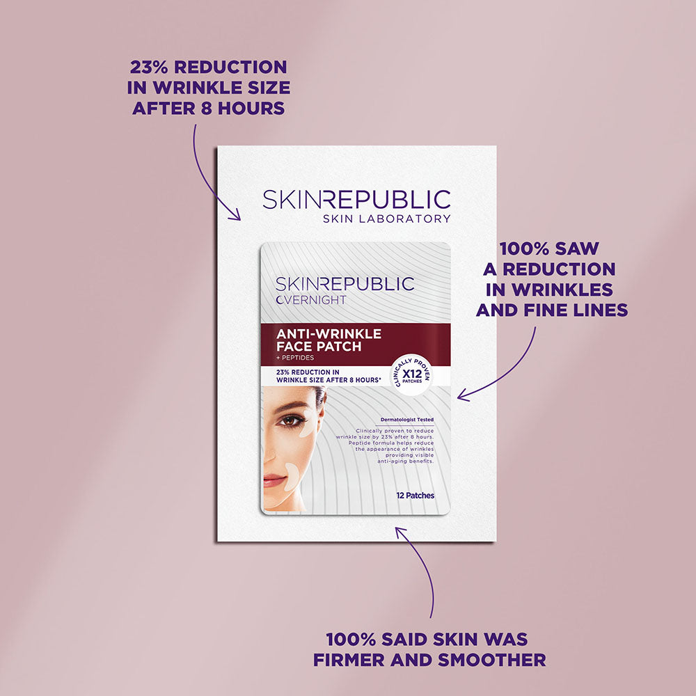 Anti-Wrinkle Face Patch + Peptides (12 Patches) - Skin Republic South Africa