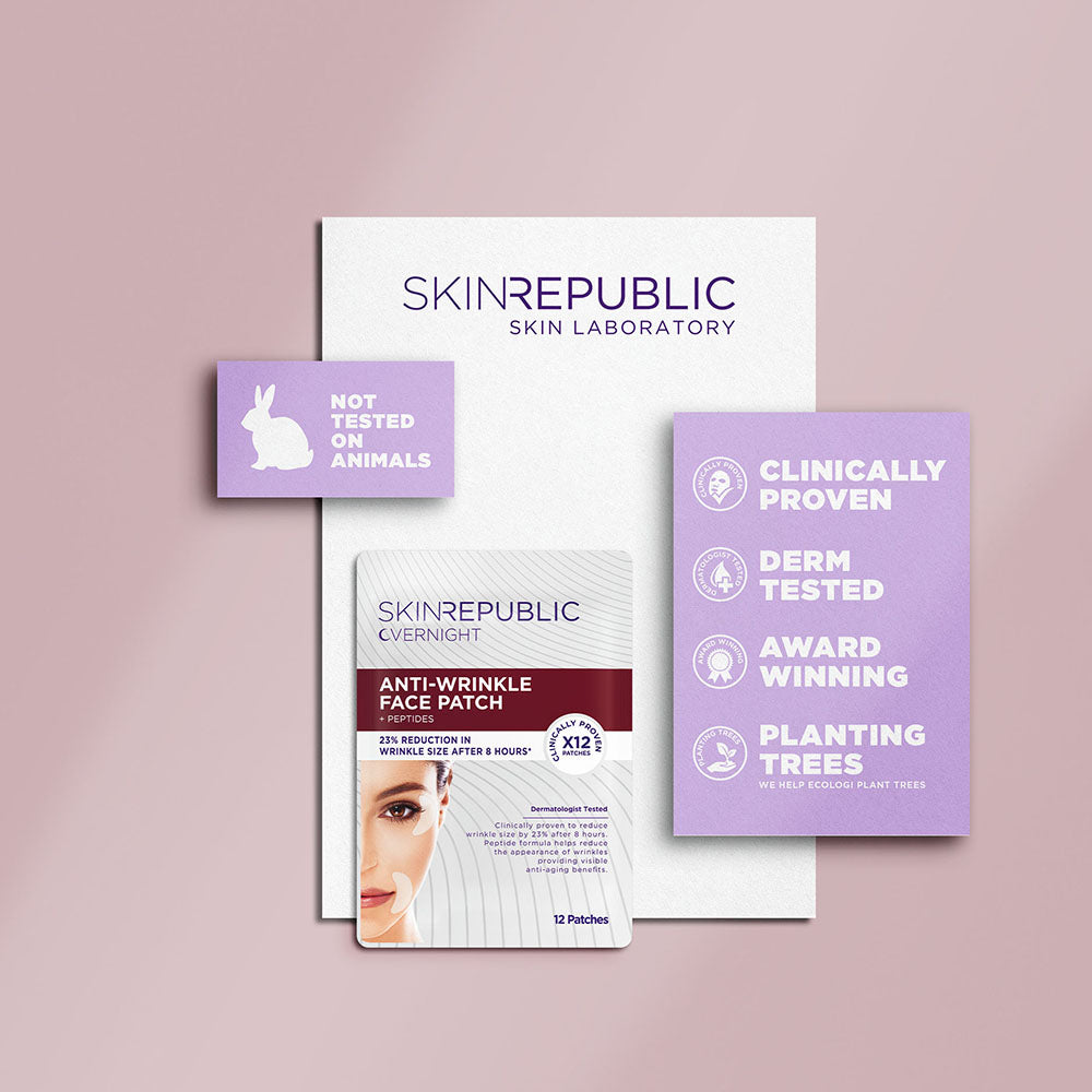 Anti-Wrinkle Face Patch + Peptides (12 Patches) - Skin Republic South Africa