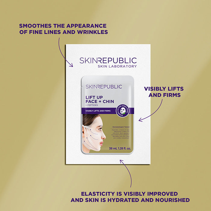 Lift Up Face + Chin Mask + Peptides - Skin Republic South Africa