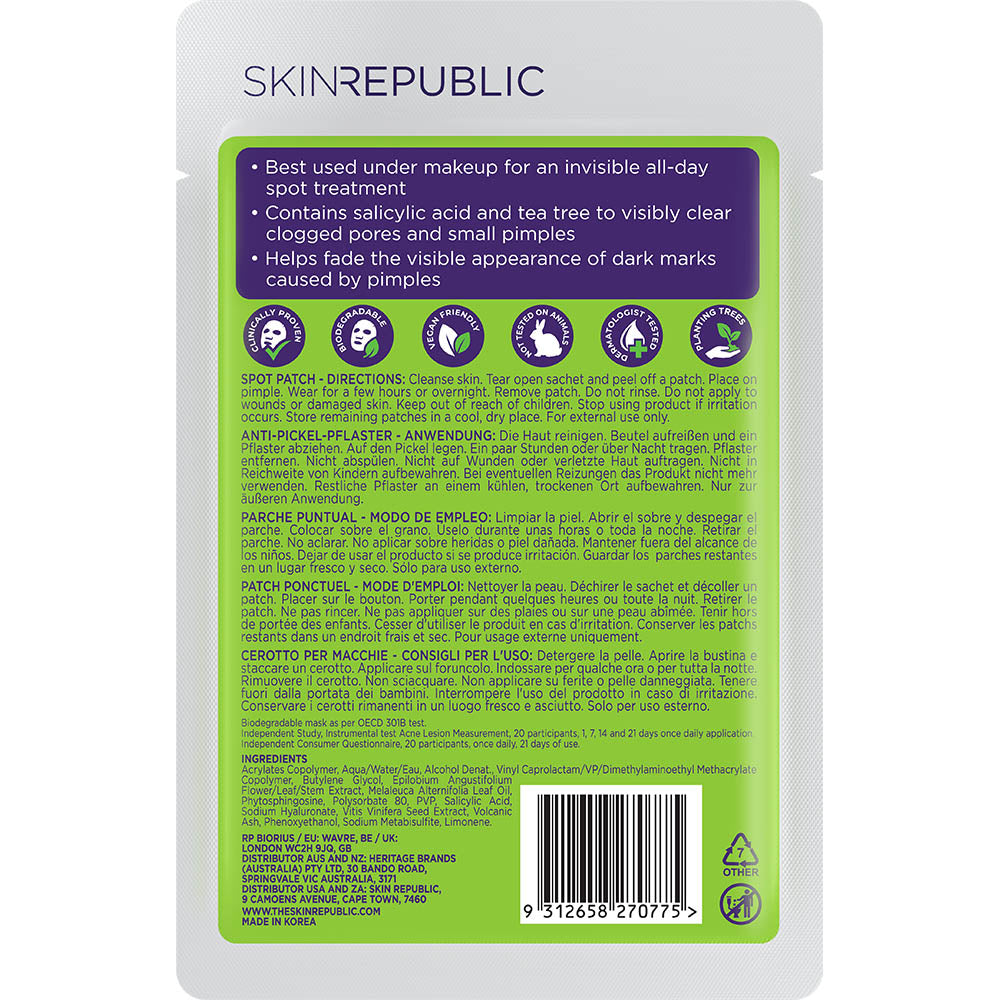 Spot Clear Salicylic Acid Patch (48 Patches) - Skin Republic South Africa